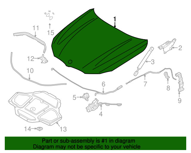 41-00-7-440-427 - Hood G30 Five series - 2017-2023 BMW | BMWPartsHub