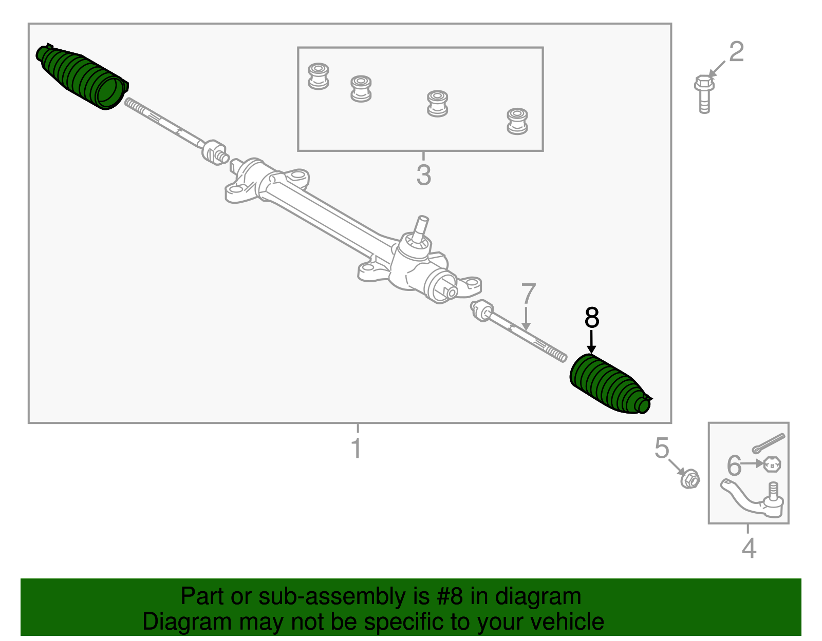 Tie Rod Boot - 2008-2019 Toyota (45535-09200) | Kendall Toyota