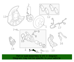 47814-0R050 - Disc Brake Caliper Pin 2019-2024 Lexus | AutoNationParts.com