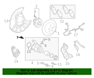90016-AA614 - Disc Brake Caliper Pin Bolt - 2015-2023 Lexus | MyLexusParts