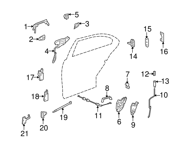 221-730-01-14 - Check Strap Bracket 2007-2013 Mercedes-Benz | Mercedes ...