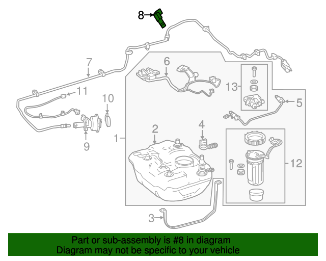 204-476-17-36 - Feed Line Bracket 2013-2015 Mercedes-Benz GLK 250 ...