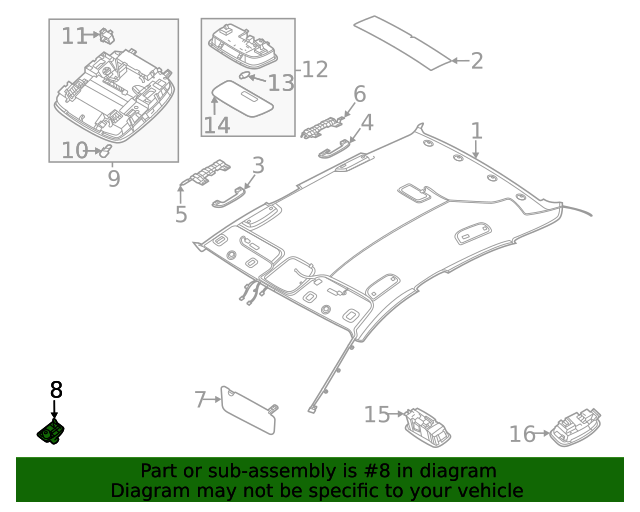 85235-B1000-MMH - Sun-Visor Holder - 2020-2023 Hyundai | World OEM ...
