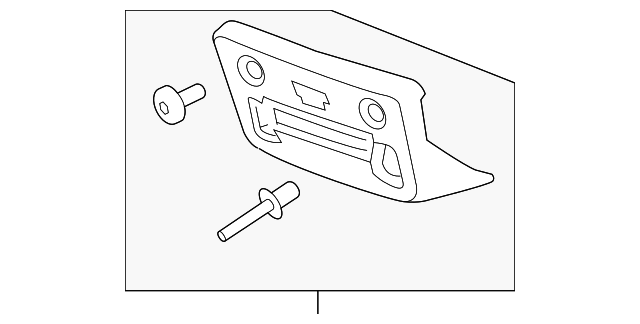 22774440 - Anthracite Front License Plate Bracket 2015-2019 Chevrolet ...