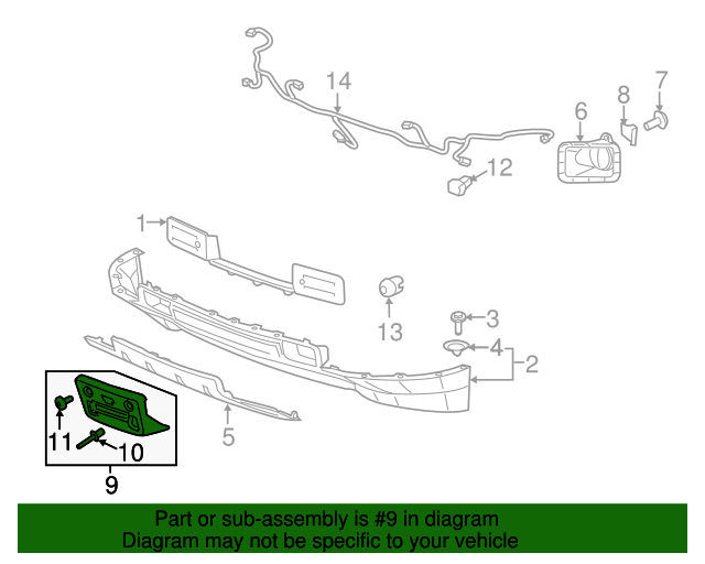22774440 - Anthracite Front License Plate Bracket 2015-2019 Chevrolet ...