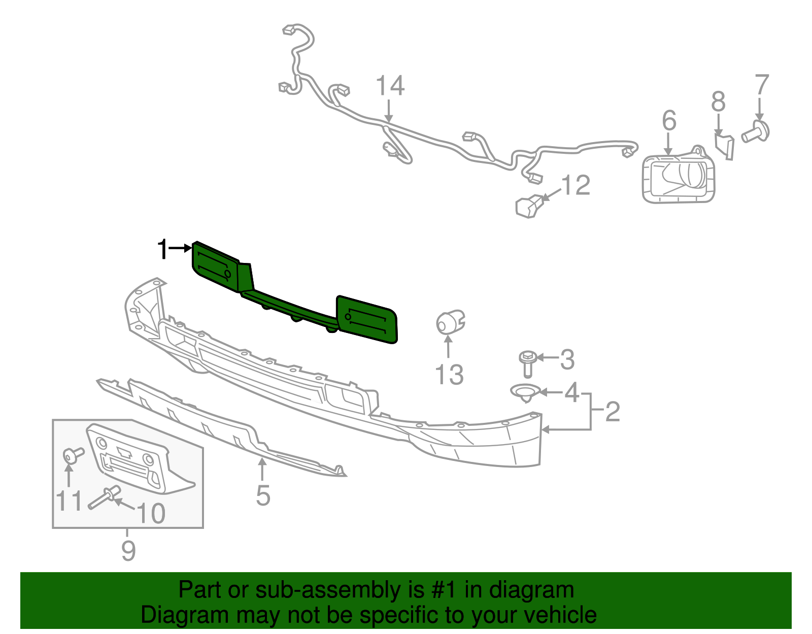 23476442 - Front Bumper Filler 2015-2019 Chevrolet | GMPartsNow