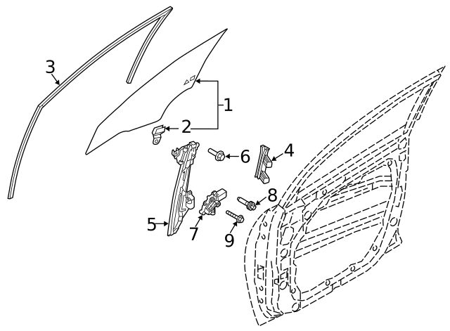 82450-J9010 - Power Window Motor 2018-2023 Hyundai | AutoNationParts.com