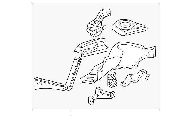53702-08020 - Apron Assembly - 2004-2010 Toyota Sienna | OEM Genuine ...