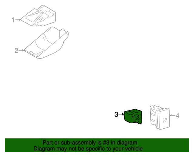2008-2021 Toyota Buzzer Switch 86652-50010 | OEM Parts Online