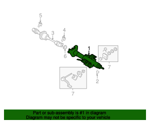2006-2012 GM Steering Column 25933397 | OEM Parts Online