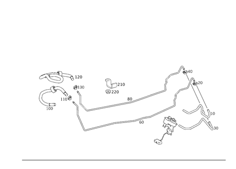 Fuel Lines, Diesel Vehicles for 2008 Mercedes-Benz CLK350 | Mercedes ...