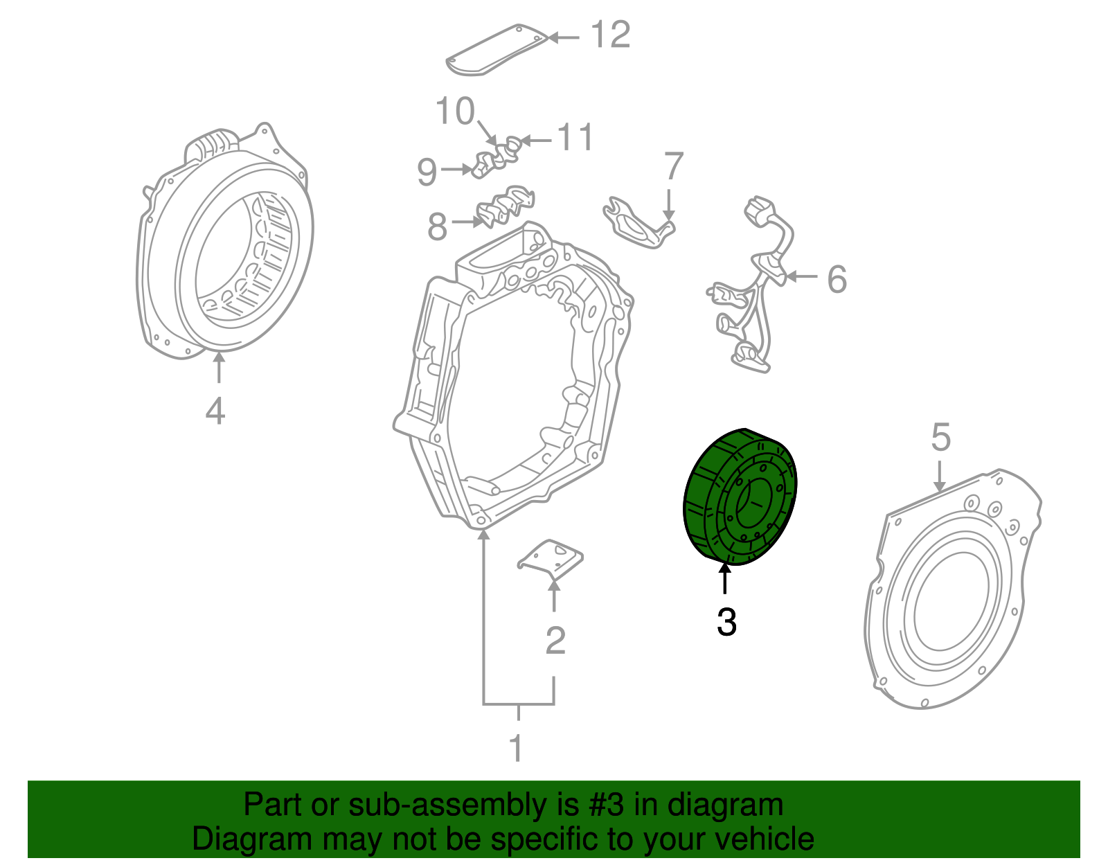 2003-2005 Honda Civic Hybrid Electric Motor Rotor 1A300-PZA-000 | OEM ...
