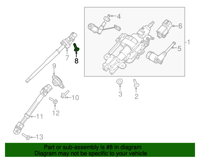 2011-2024 Ford Upper Shaft Bolt -W714409-S439 | TascaParts.com