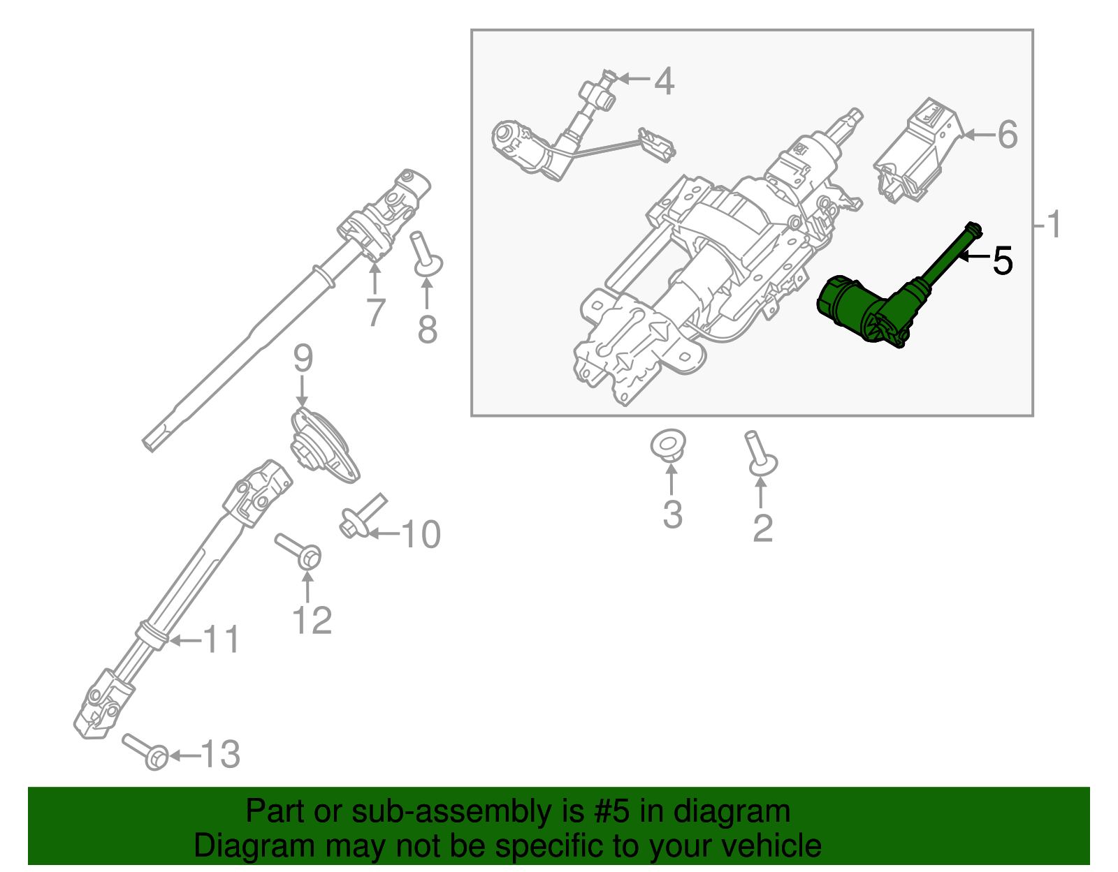 FL3Z-3F840-E - Actuator 2018-2021 Lincoln Navigator | Big 3 Auto Parts
