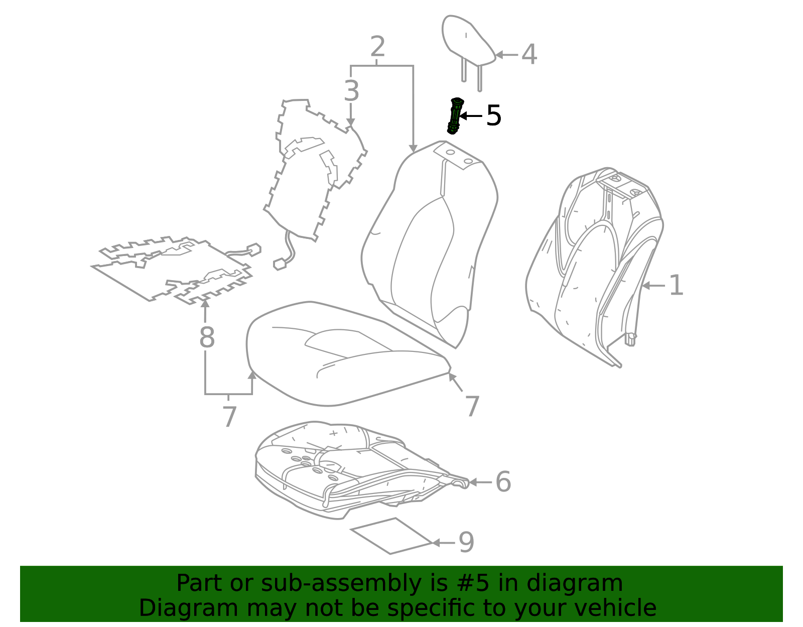 71930-0R070-C0 - Headrest Guide 2017-2025 Toyota | AutoNation Parts