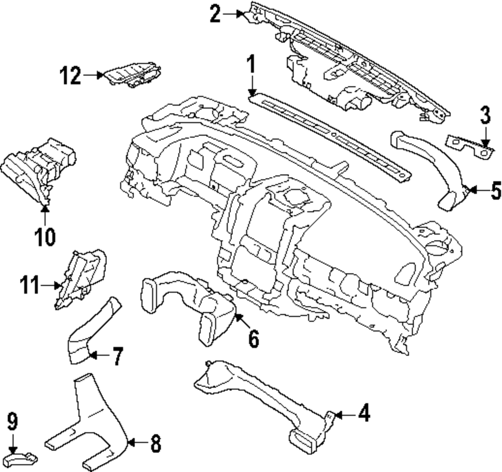 66110VC000 - 2022-2024 Subaru WRX - Vent Grille | Subaru Parts HQ