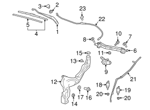 2018-2023 GM Windshield Washer Solvent Container 84768722 ...