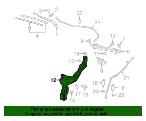 2018-2024 GM Windshield Washer Solvent Container 84768722 GM ...