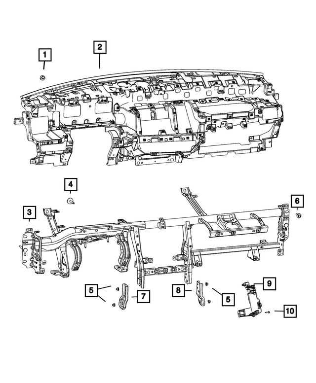 2024 Dodge Charger Daytona Instrument Panel Reinforcement 7LM97TX7AB ...