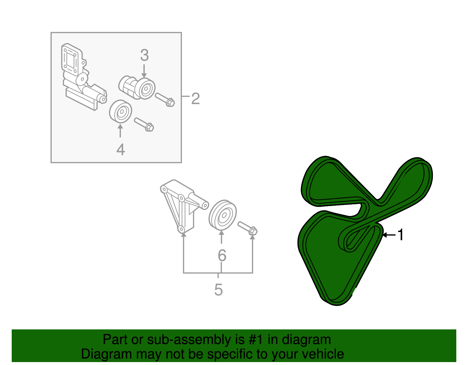 25212-25020 - Serpentine Belt 2006-2013 Kia | Kia.Parts Store