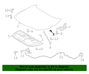 2021-2023 Toyota Hood Plug 90333-25003 | Toyota Parts Center