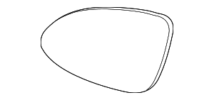 2011-2015 Porsche Cayenne Mirror Glass 958-731-522-21 | OEM Porsche