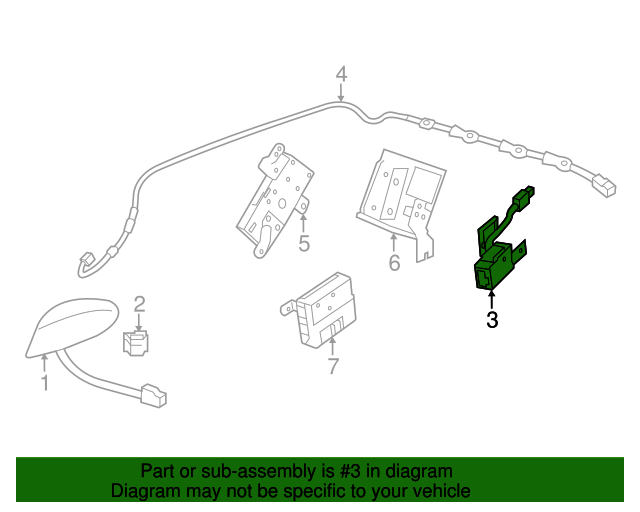39155-T2A-A01 - Module Unit, Antenna - 2013-2017 Honda Accord | Genuine ...