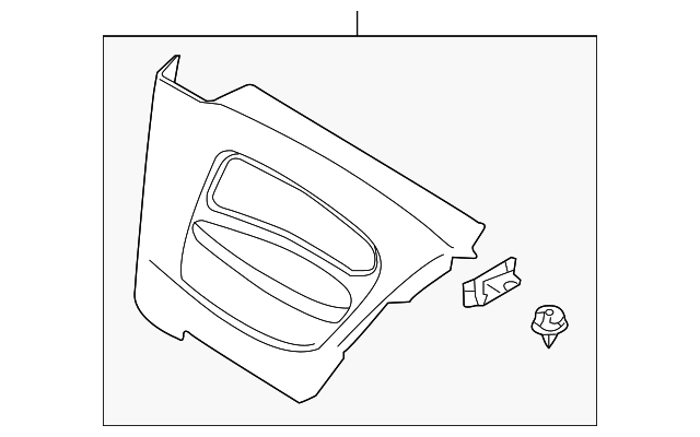 Genuine BMW 51-43-2-996-793 | Lower Quarter Trim | FREE Shipping on ...