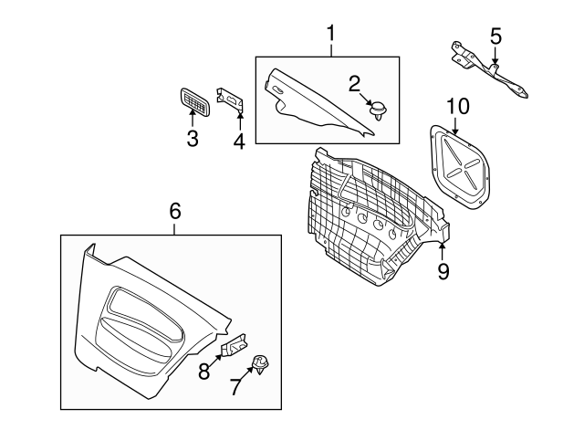 51-43-2-996-279 - Sound Absorber 2008-2013 BMW | AutoNationParts.com