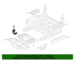 2014-2021 BMW Exterior left seat rail cover 52-10-7-314-013 ...
