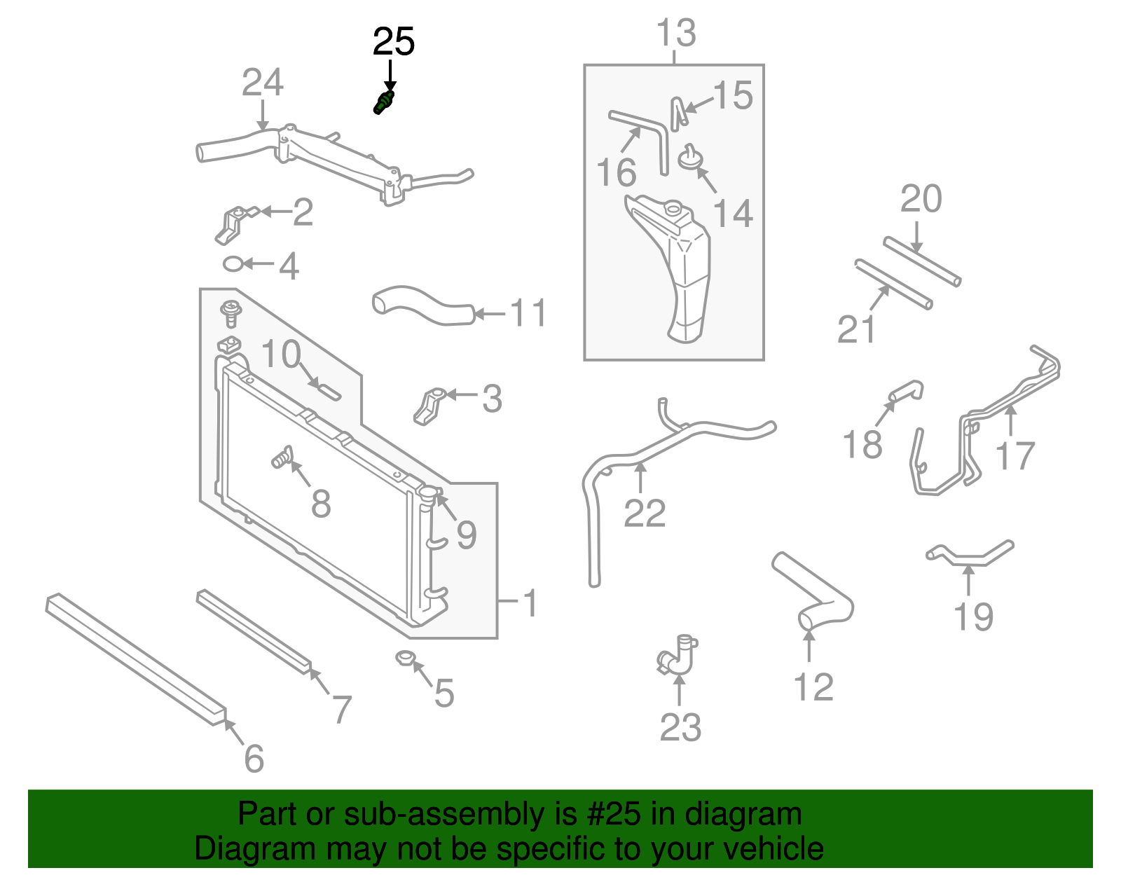 1990-1999 Subaru Temp Sensor 22630AA041 | Subaru Parts Exchange