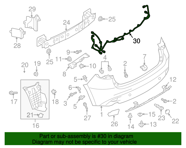 2014-2016 Mazda 3 Harness BHN9-67-150A | TascaParts.com