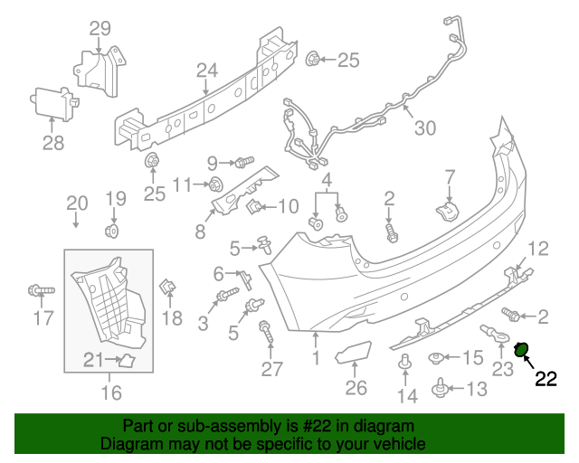 BANE-50-EL1-9U - Tow Bracket Cover - 2017-2018 Mazda 3 | Mazda Swag