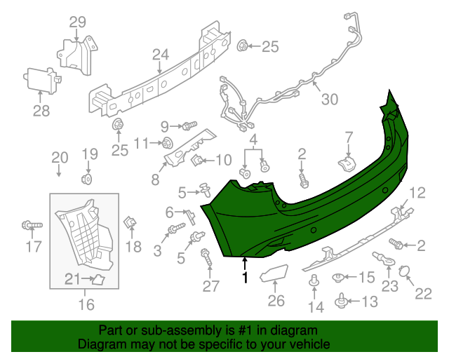 2017-2018 Mazda 3 Bumper Cover B63B-50-221A-BB | QuirkParts