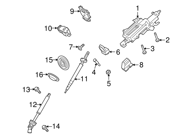 LR071147 - Steering Shaft 2005-2016 Land Rover | AutoNationParts.com