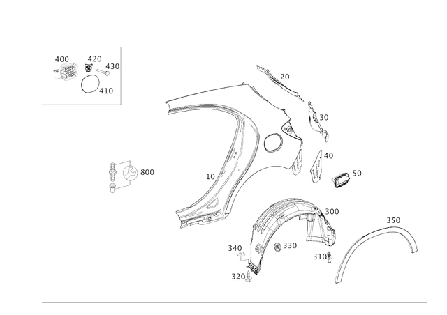 2015-2020 Mercedes-Benz Paneling, Flap 156-757-00-06 | German Auto ...
