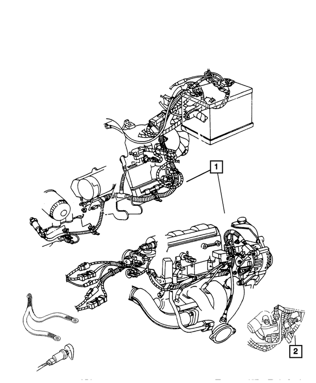 2005 Mopar Engine Wiring 5087390AA | Mopar Estores