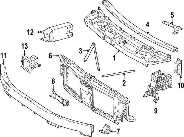 2022-2024 Mercedes-Benz Reinforcement 2066201100 | Mercedes-Benz Parts ...