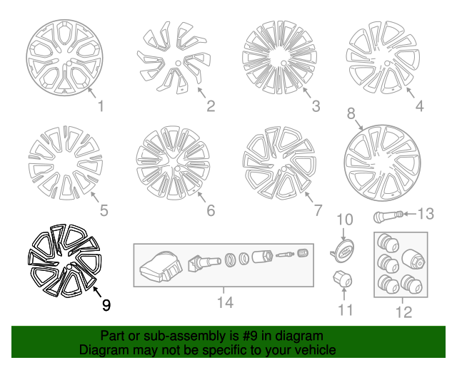 2017-2020 Land Rover Discovery Wheel, Alloy LR082902 | OEM Parts Online
