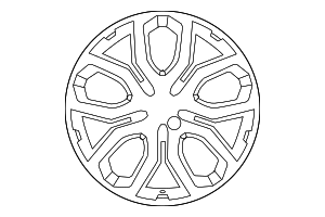 2017-2020 Land Rover Discovery Alloy Wheel - 21" 9 Spoke, 'Style 9002 ...