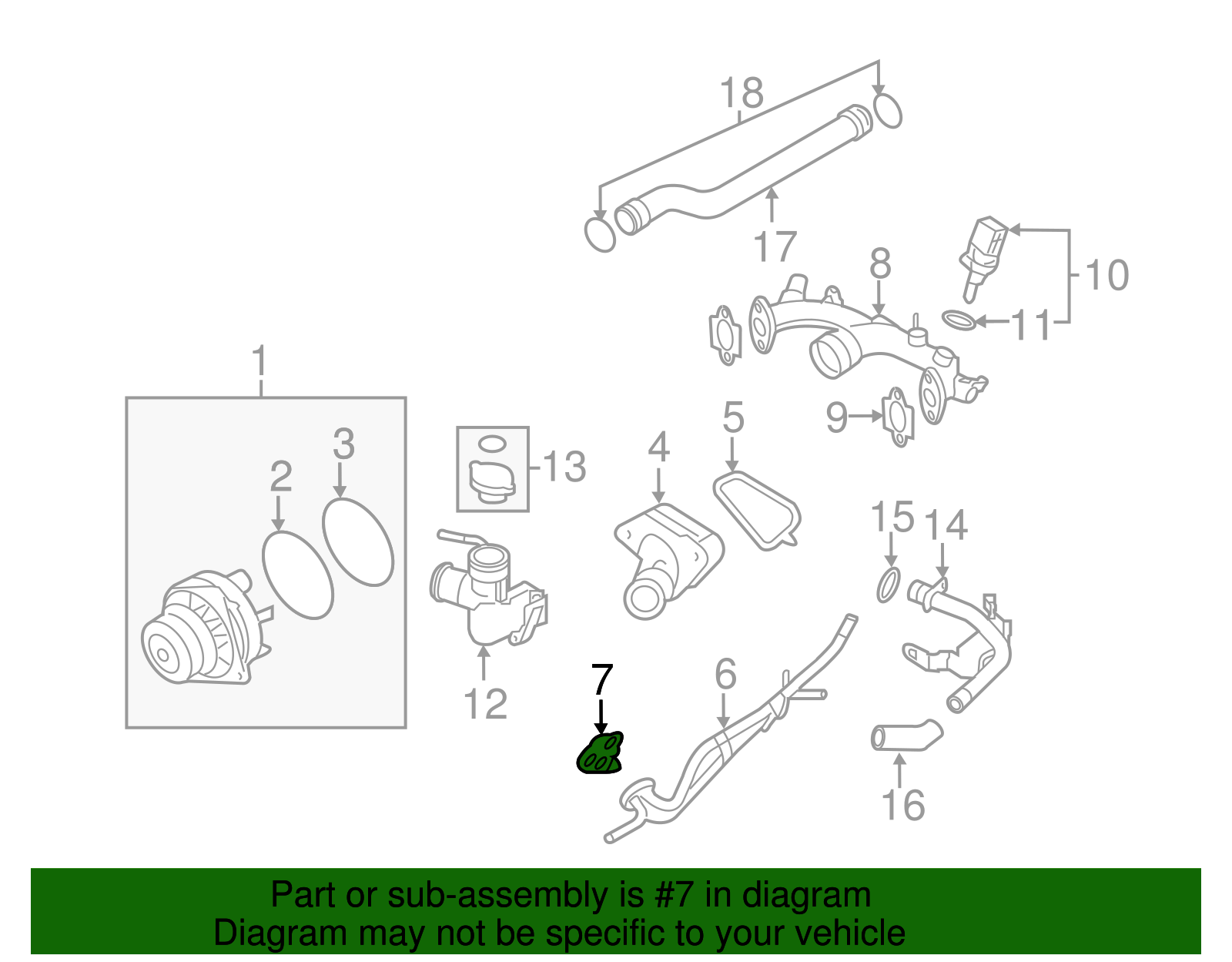 2009-2020 Infiniti Gasket-Water Inlet 13050-JA11A | INFINITI OF WEST ...