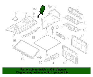 51477234048 - 2012-2017 BMW Access Cover (51-47-7-234-048) | BMW of ...