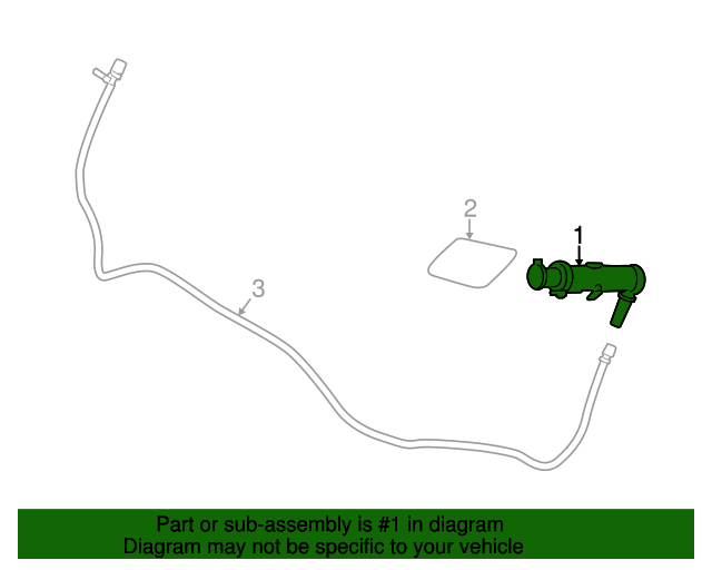 61-67-7-275-657 - Nozzle - 2012-2017 BMW | Buy BMW Parts Now