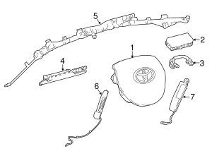 45130-33580-C0 - Driver Inflator Module - 2018-2019 Toyota Camry | OEM ...