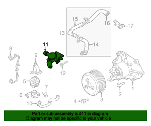 2017-2019 Jaguar Thermostat JDE40345 | OEM Parts Online
