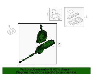 3QF-713-025-R - Shifter Assembly - 2021-2022 Volkswagen Atlas Cross ...