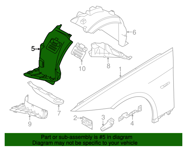 51717162832 - 2013 BMW Liner Extension (51-71-7-162-832) | BMW of South ...