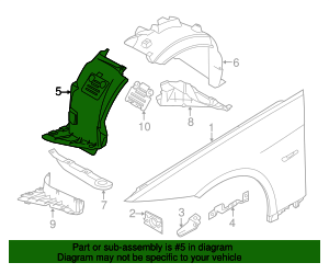 51718047459 - 2013 BMW Liner Extension (51-71-8-047-459) | BMW of South ...