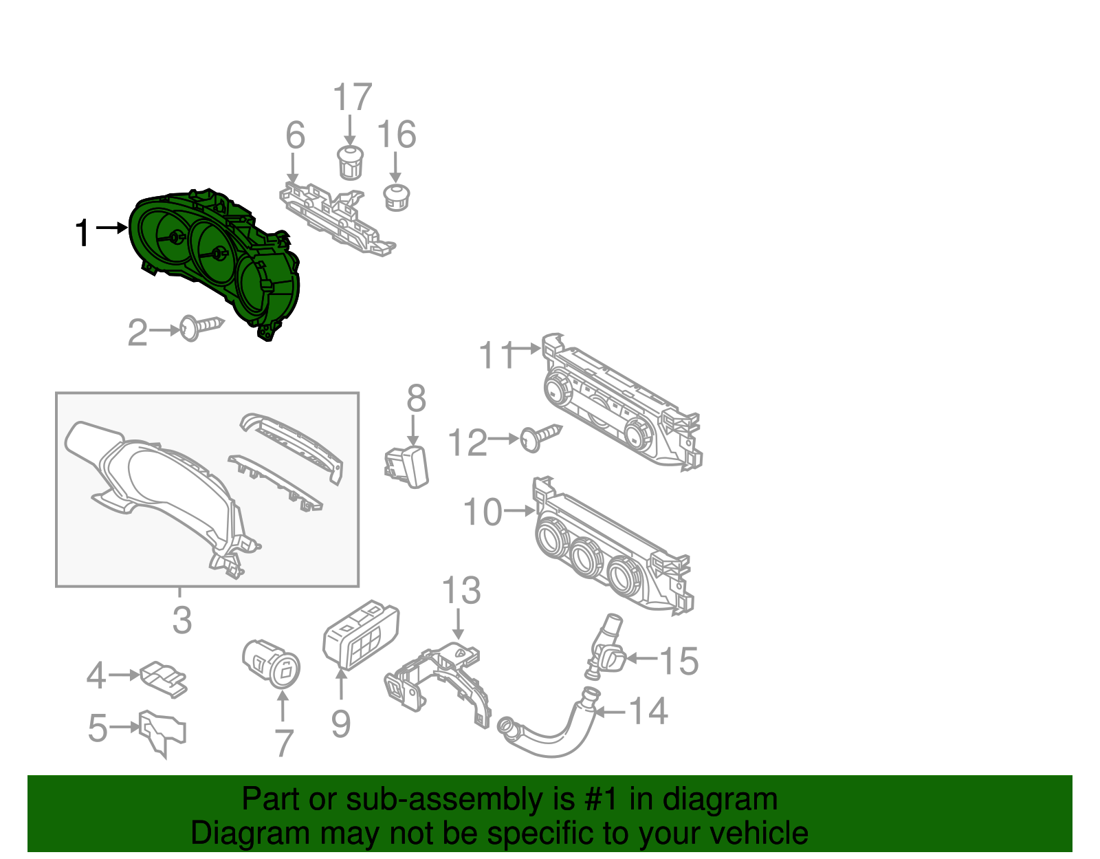 KGKE-55-471C - Speedometer Florida Mazda Parts