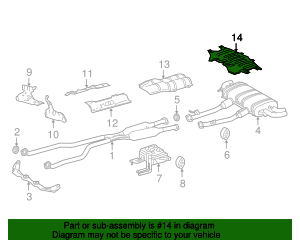 2018-2023 Lexus Heat Shield 58327-11010 | OEM Parts Online